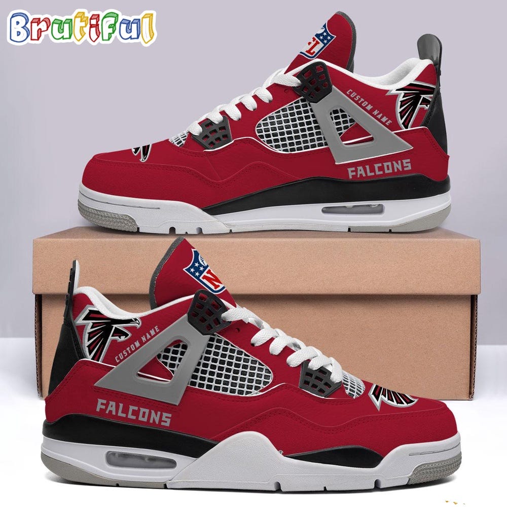 NFL Atlanta Falcons Football Team Air Jordan 4 Shoes Sneaker | by nfl ...