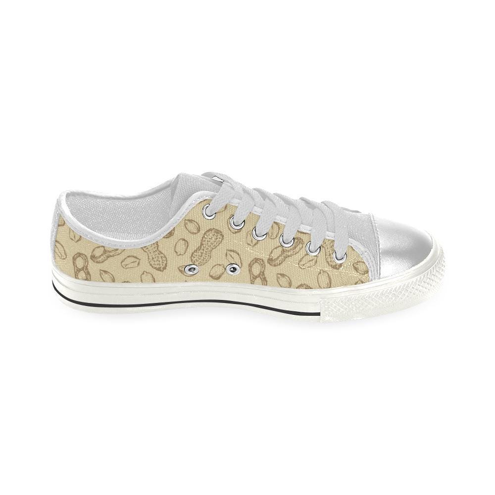 Hand Drawn Peanuts Pattern Kid’S Low Top Canvas Shoes White | by ...