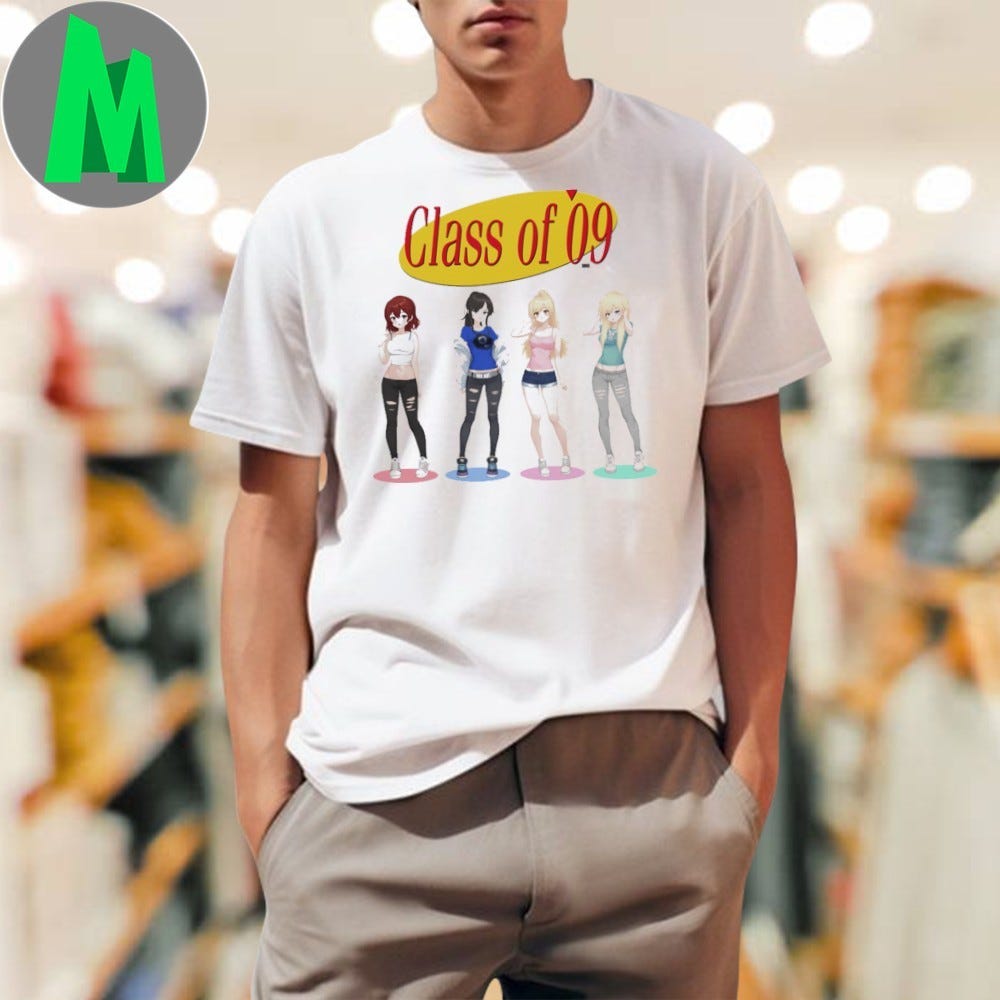 Official Class of ’09 Sitcom Anime Girl Group Graphic T-Shirt | by ...