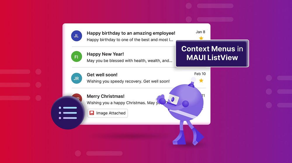How to Add a Context Menu to .NET MAUI ListView? | by Phinter Atienoo | Syncfusion | Medium