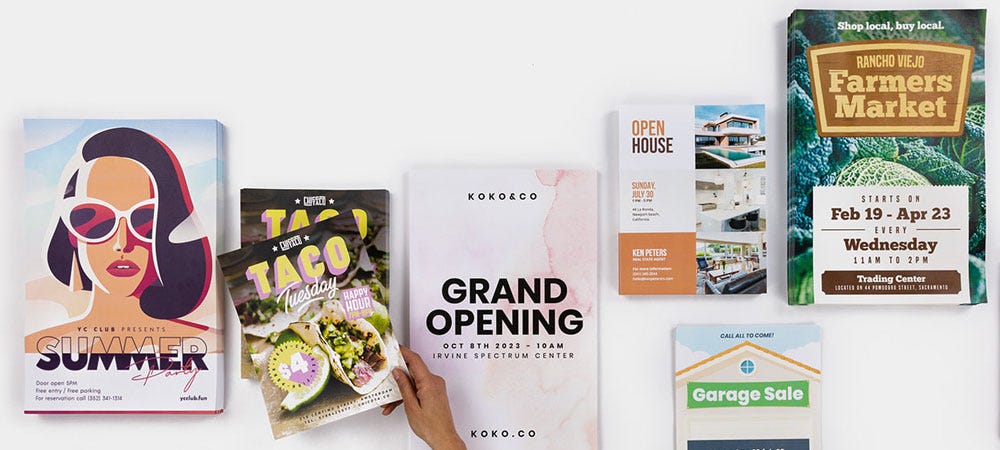 How to design and print custom flyers for effective business marketing ...
