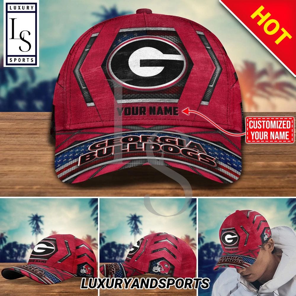 Georgia Bulldogs US Flag Trending Custom Name Classic Cap | by ...