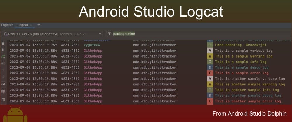 New Android Studio Logcat. The Android Studio Dolphin 🐬 update… | by Mohit Rajput | Medium