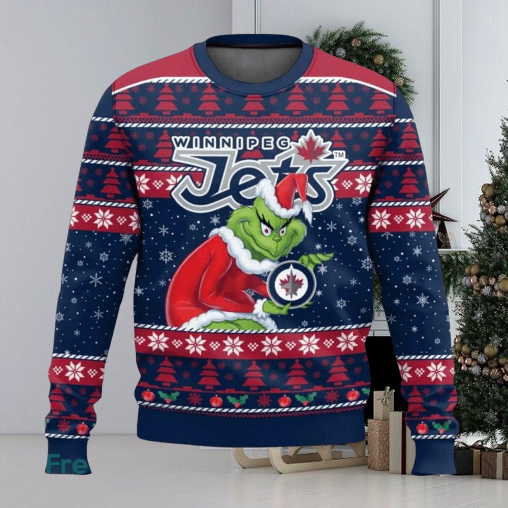 Winnipeg Jets Grinch AOP Ugly Christmas Sweater Christmas Gift For Men ...