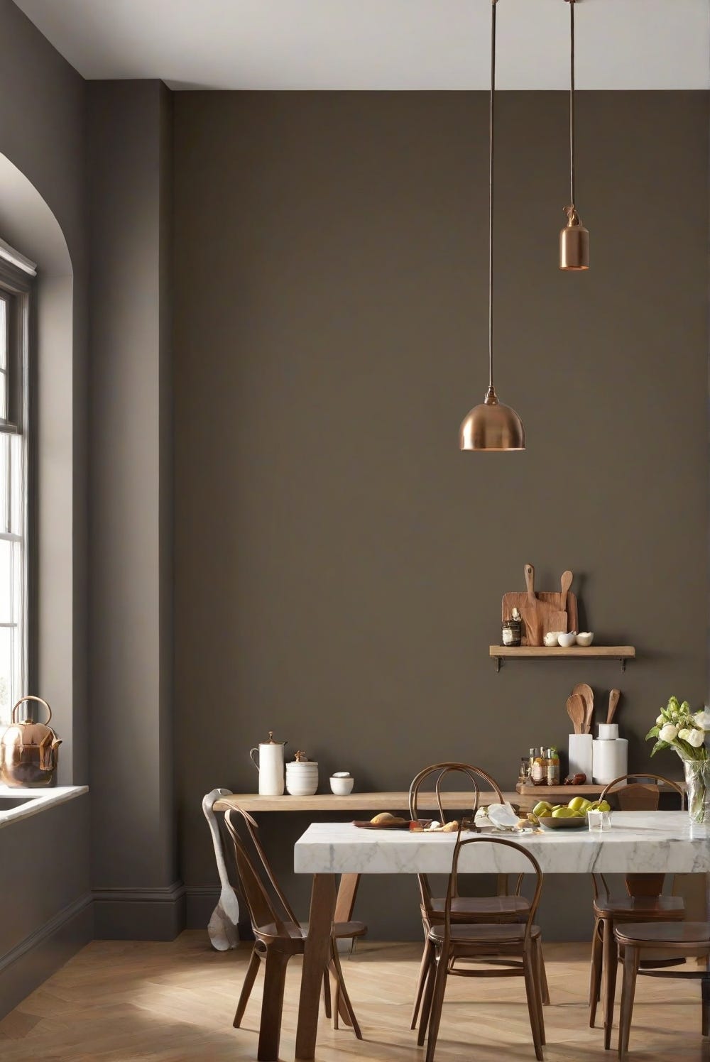 Kitchen Walls: Urbane Bronze SW 7048–2024 Kitchen Wall Paint Guide | by ...
