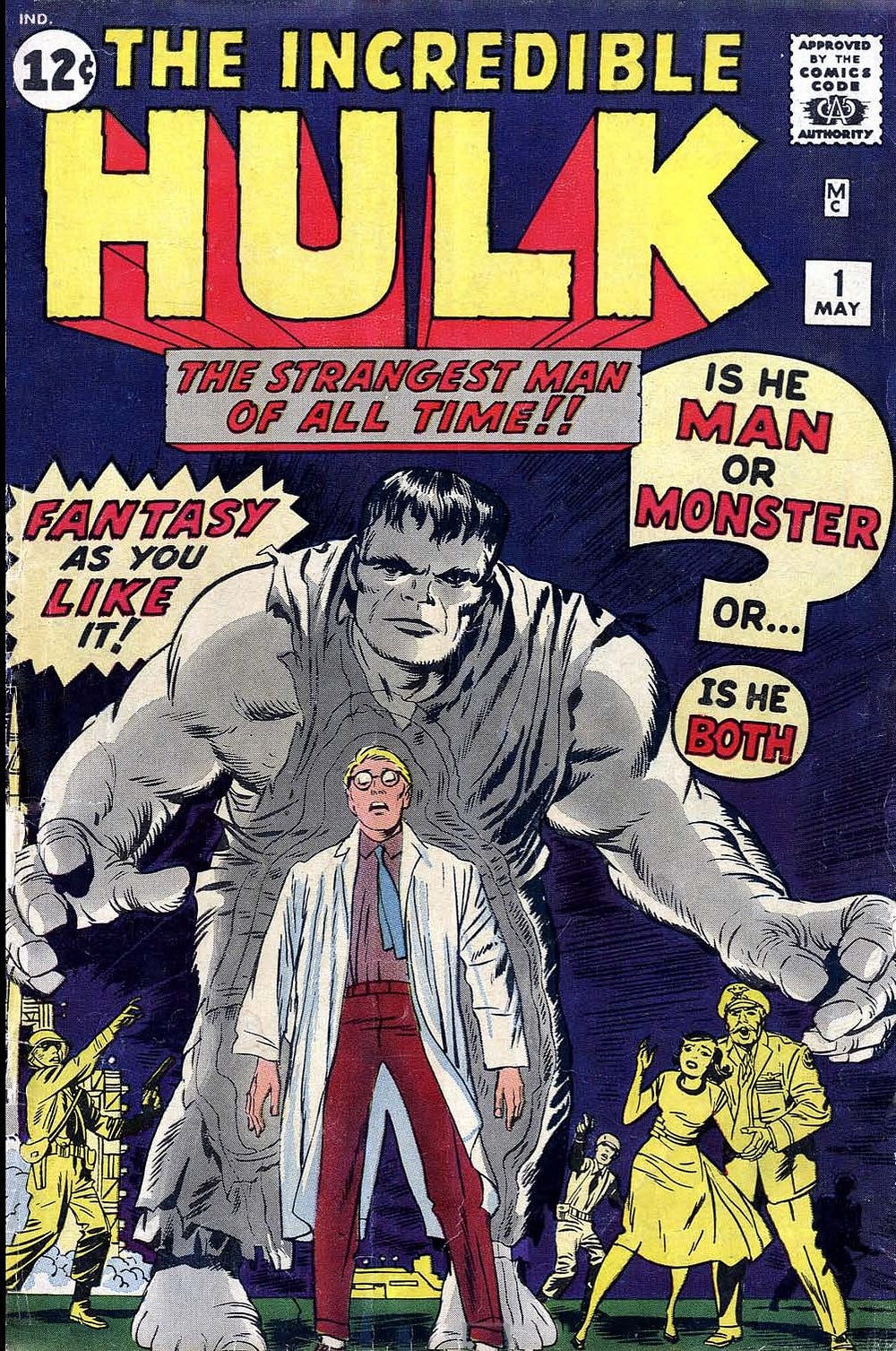 THE INCREDIBLE HULK #1: O Hulk!. História publicada em maio de 1962. De ...
