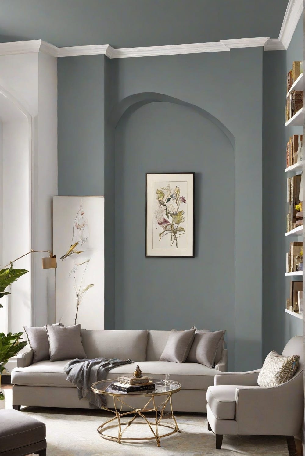 Living Room Walls: Cityscape SW 7067–2024 Wall Paint Guide Painting ...