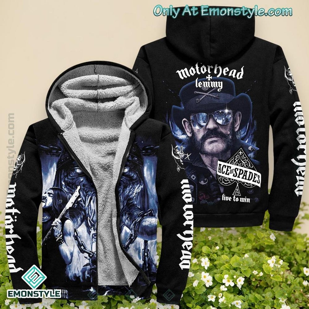 Unleash Your Inner Rocker: The Lemmy Kilmister Ace of Spades Fleece ...