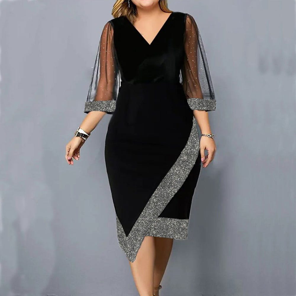 Elegant Attire for Every Curve: A Review of the L-5XL Large Size Dress Collection | by Reaody ...