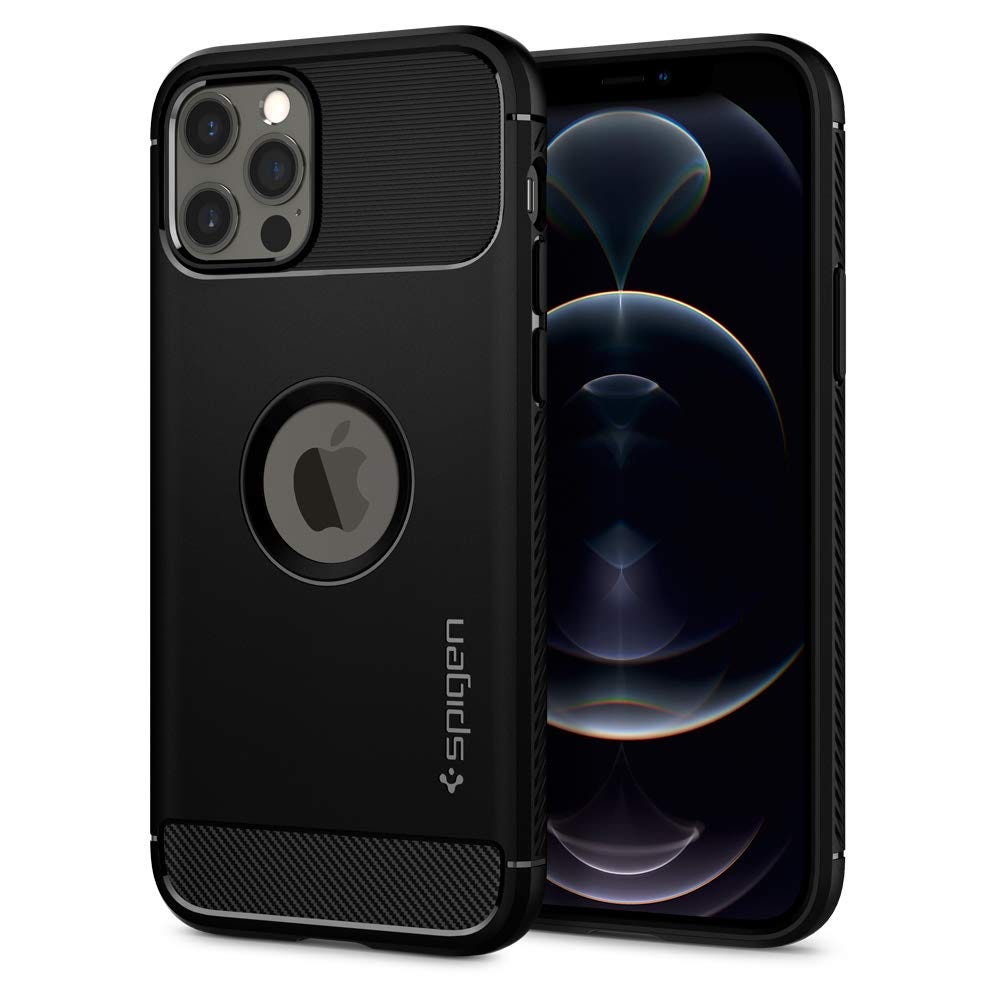 Spigen Rugged Armor Back Cover Case for iPhone 12 and iPhone 12 Pro ...