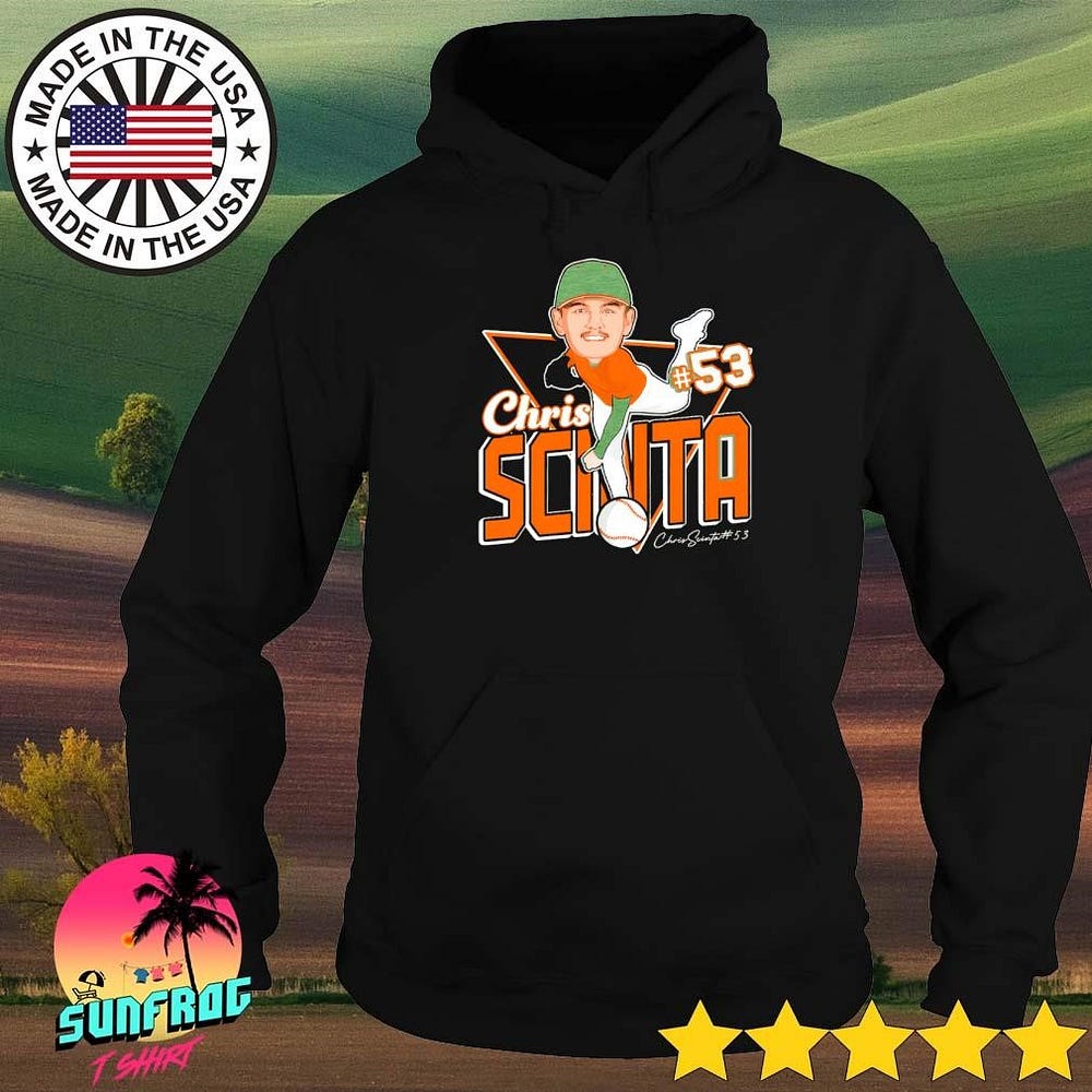 Official Chris Scinta Miami Hurricanes baseball 53 pose shirt | by ...