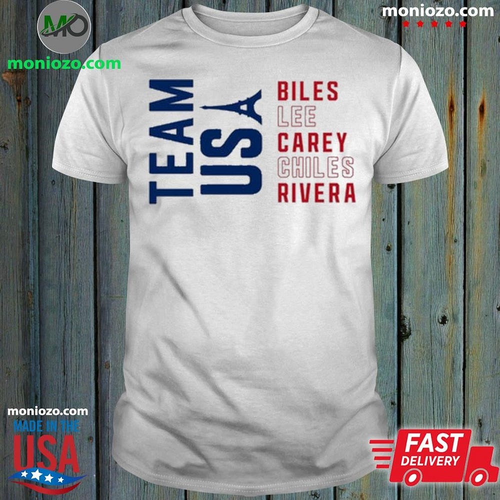 Official Connor Moore Team Usa Biles Lee Carey Chiles Rivera Shirt ...
