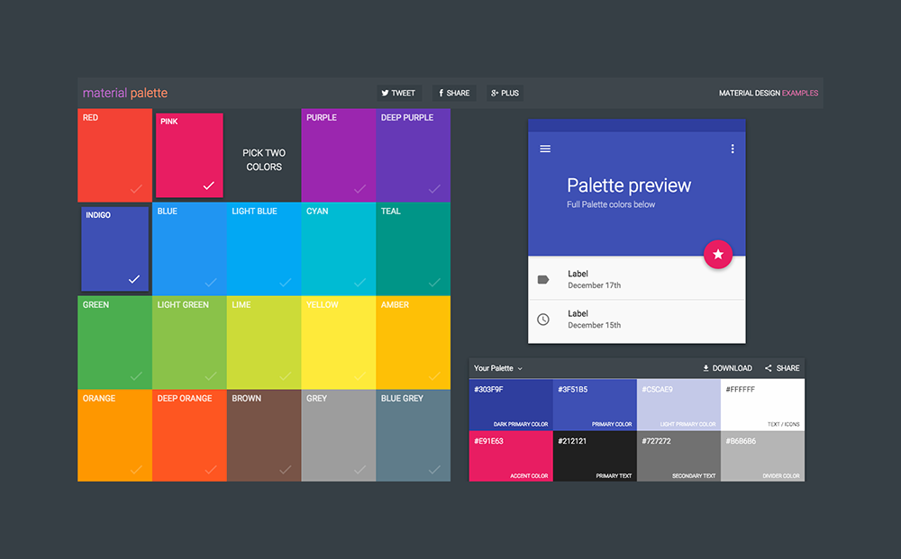 Announcing Material Palette. As part of my Material Design… | by UpLabs ...