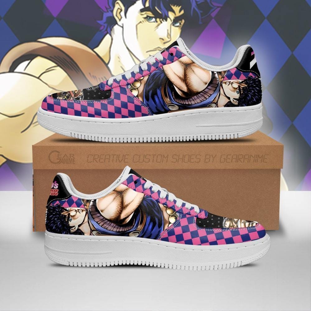 JJBA Anime Shoes — Jonathan Joestar Air Force Sneakers Fan Gift Idea ...