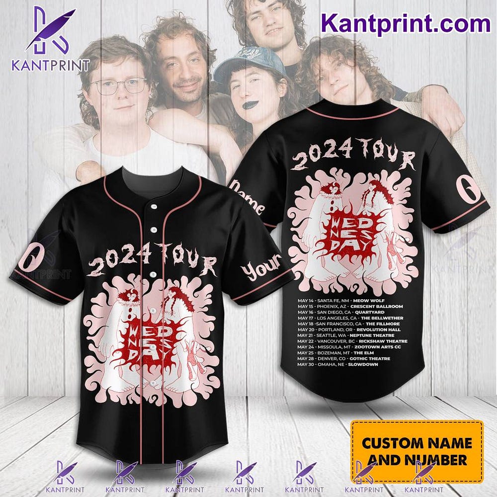 Wednesday 2024 Tour Baseball Jersey: Outcast Anthem | by Amelia W.hite ...