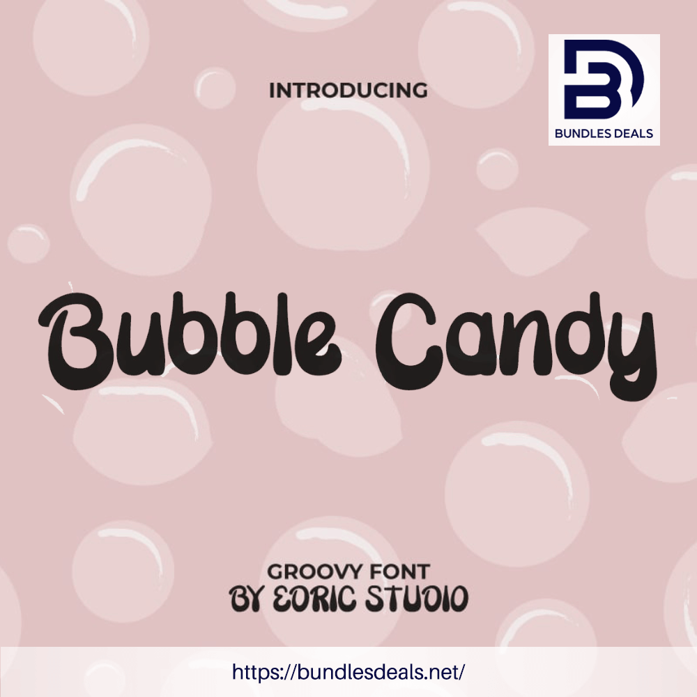 Bubble Candy Groovy Font | by Bundles Deals | Medium