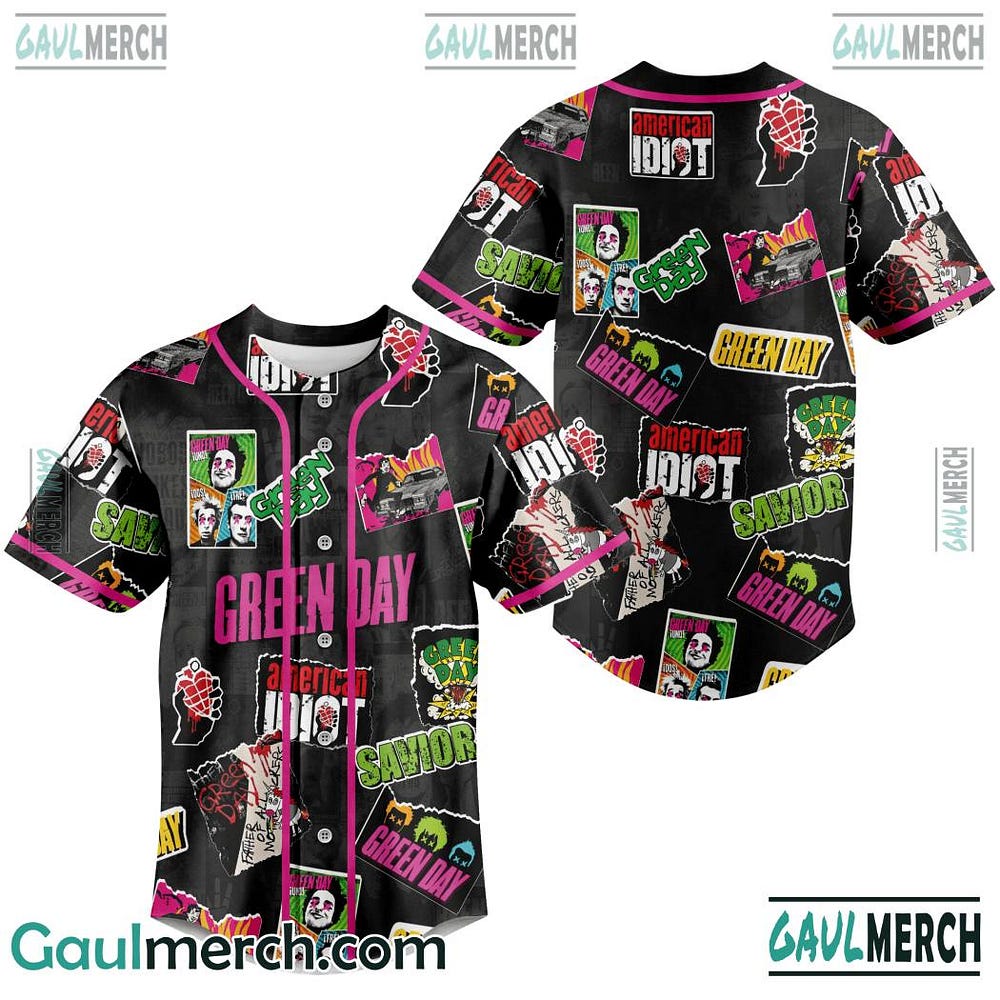 Get Punk Rock Style with the Green Day American Idiot Baseball Jersey ...