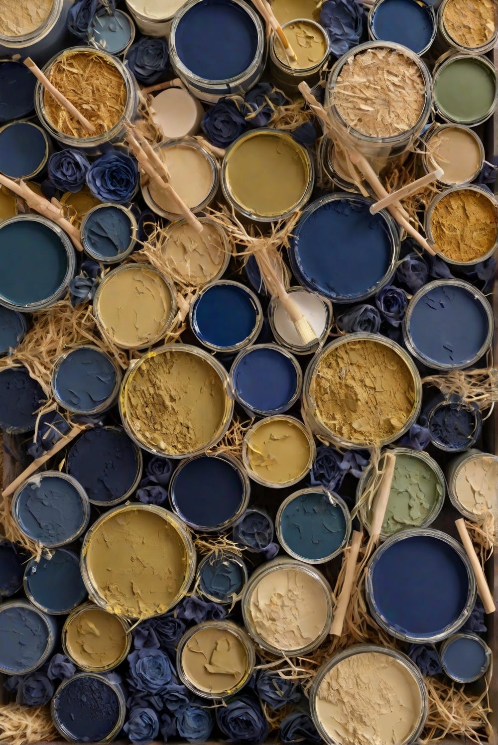 Explore the sophisticated harmony of Navy and Olive in this captivating ...