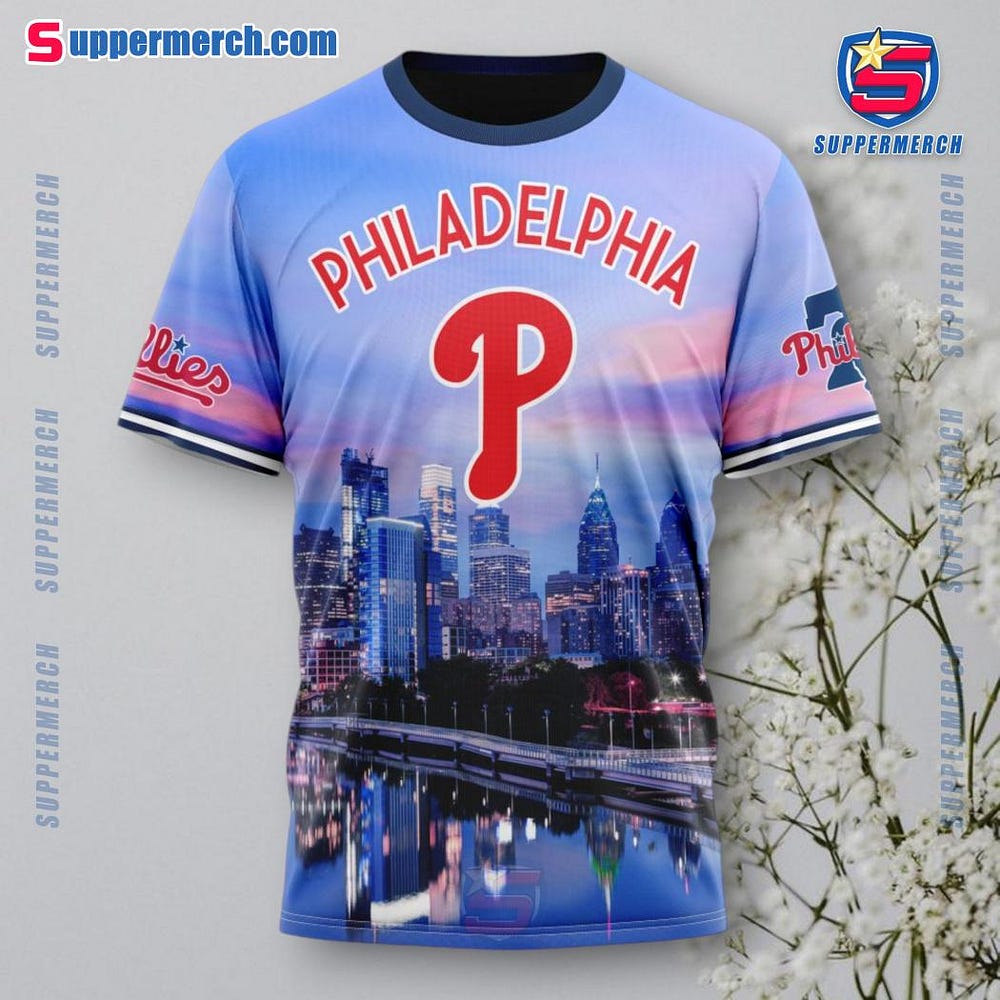 Show Your Philadelphia Phillies Pride with a Cityscape Personalized T ...