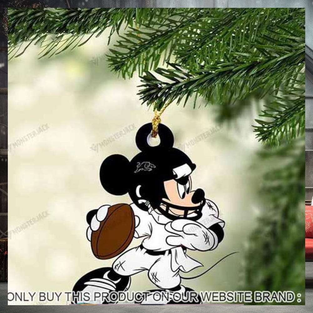 Mickey Mouse X Penrith Panthers 2023 Christmas Ornament | by Wryso ...