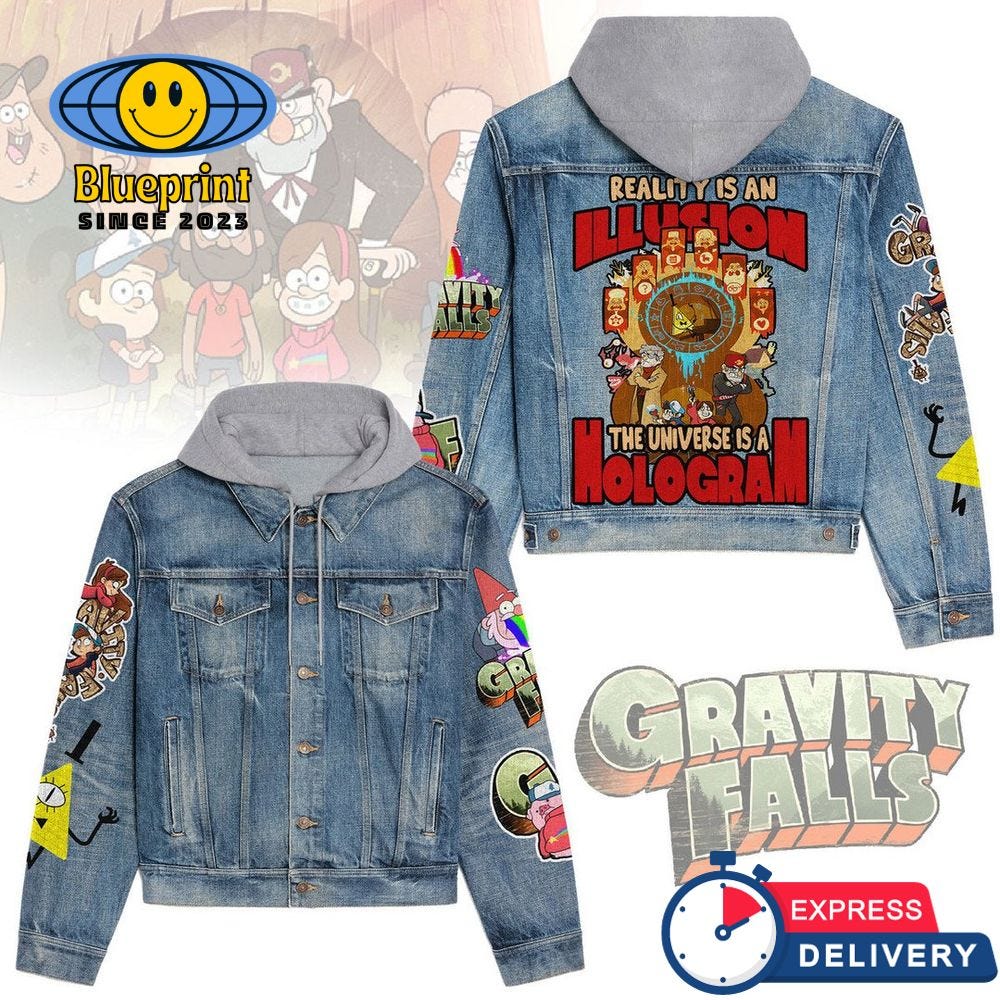 Gravity Falls Hooded Denim Jacket | by Henqua106 | Medium