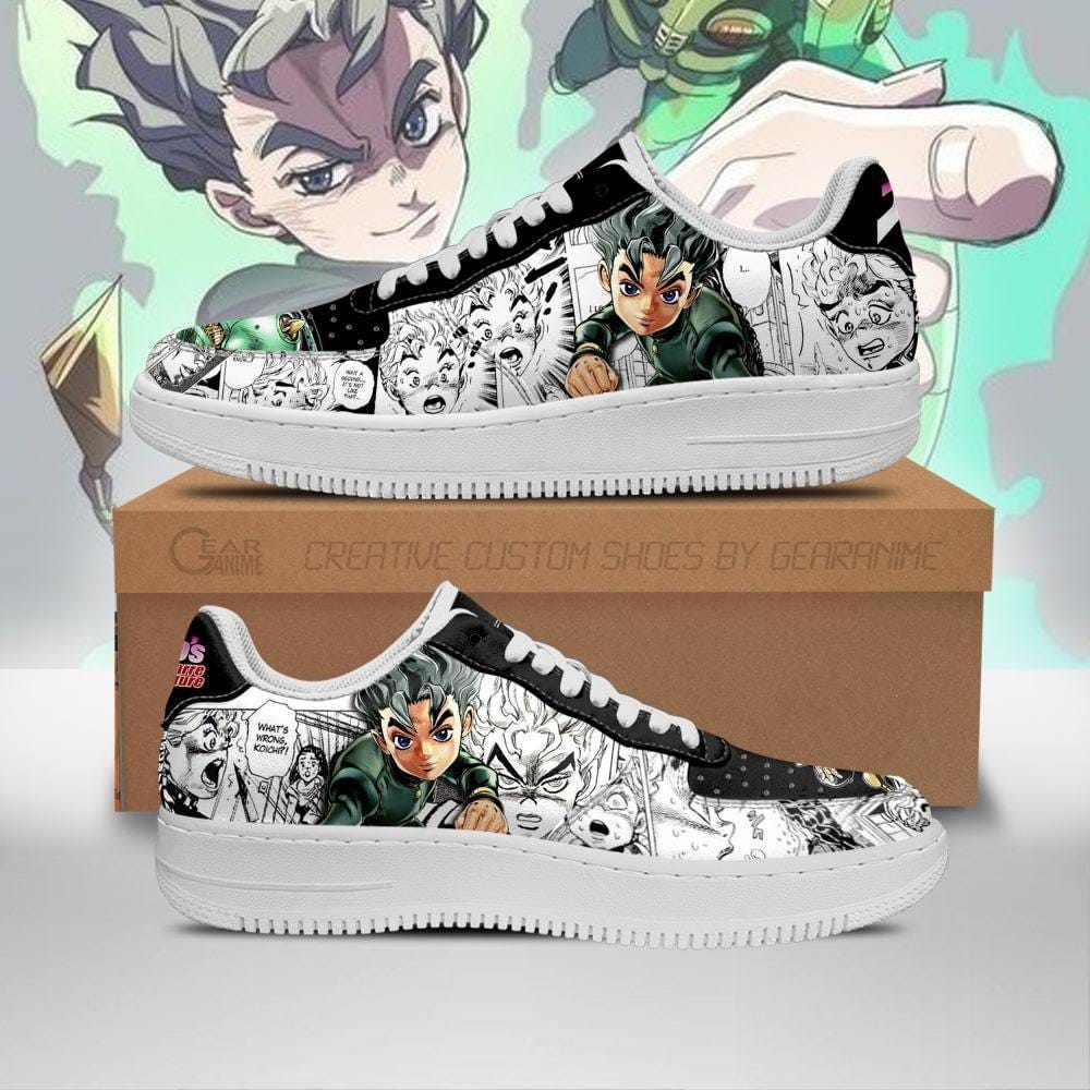 JoJo’s Bizarre Adventure Anime Shoes — Koichi Hirose Air Force Sneakers ...