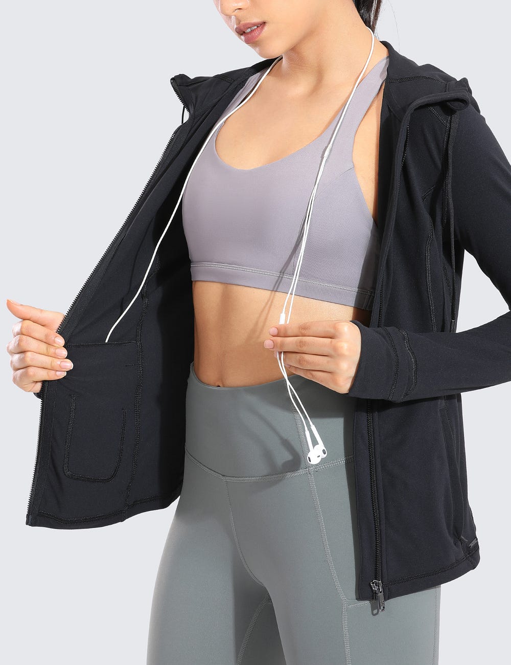 314+ Free Download Review Of Women’s Full-Zip Hoodie Mockup — Half Side ...