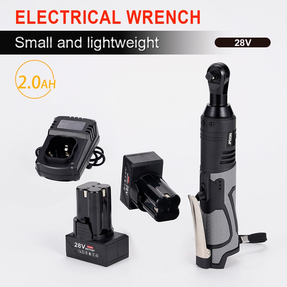 Review! 28V 100N.m Cordless Electric Impact Wrench Drill Screwdriver 3/ ...