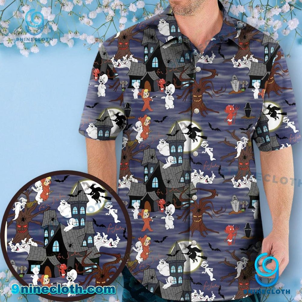 Spooktacular Style: The Haunted Casper Seamless Design Halloween ...