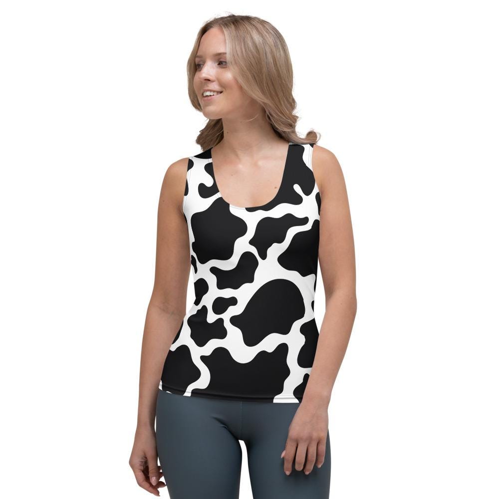 Cow Print All Over Tank Top Official Merch CL1211 - The Cow Print ...