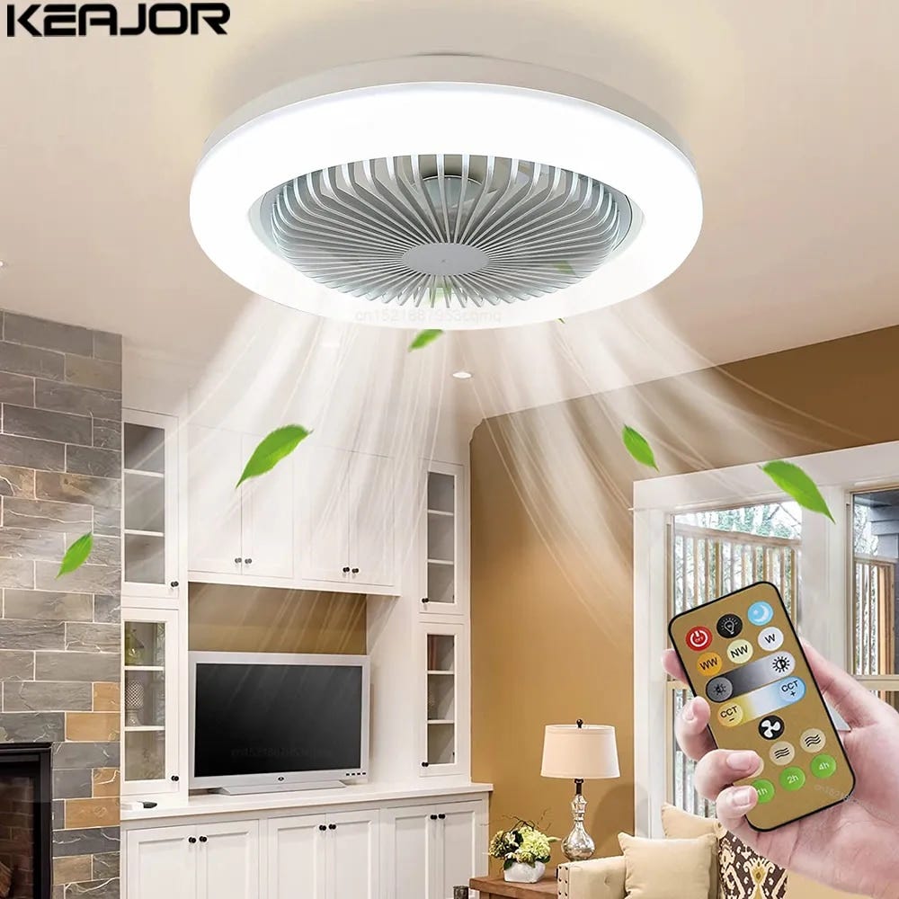 Top 5! Ceiling Fans With Remote Control and Light 30W LED Lamp Fan ...