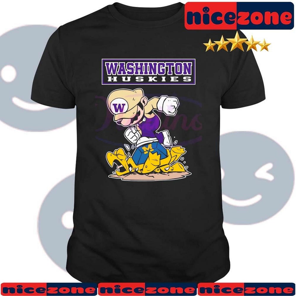 Mario Washington Huskies Stomp On Michigan 2024 Shirt | by Nicezoneshop ...