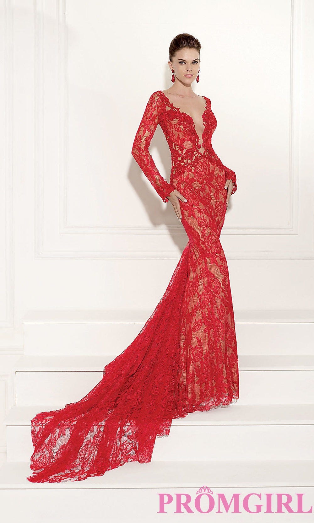 Long Lace Formal Gown by Tarik Ediz | by Karen Barkley | Medium