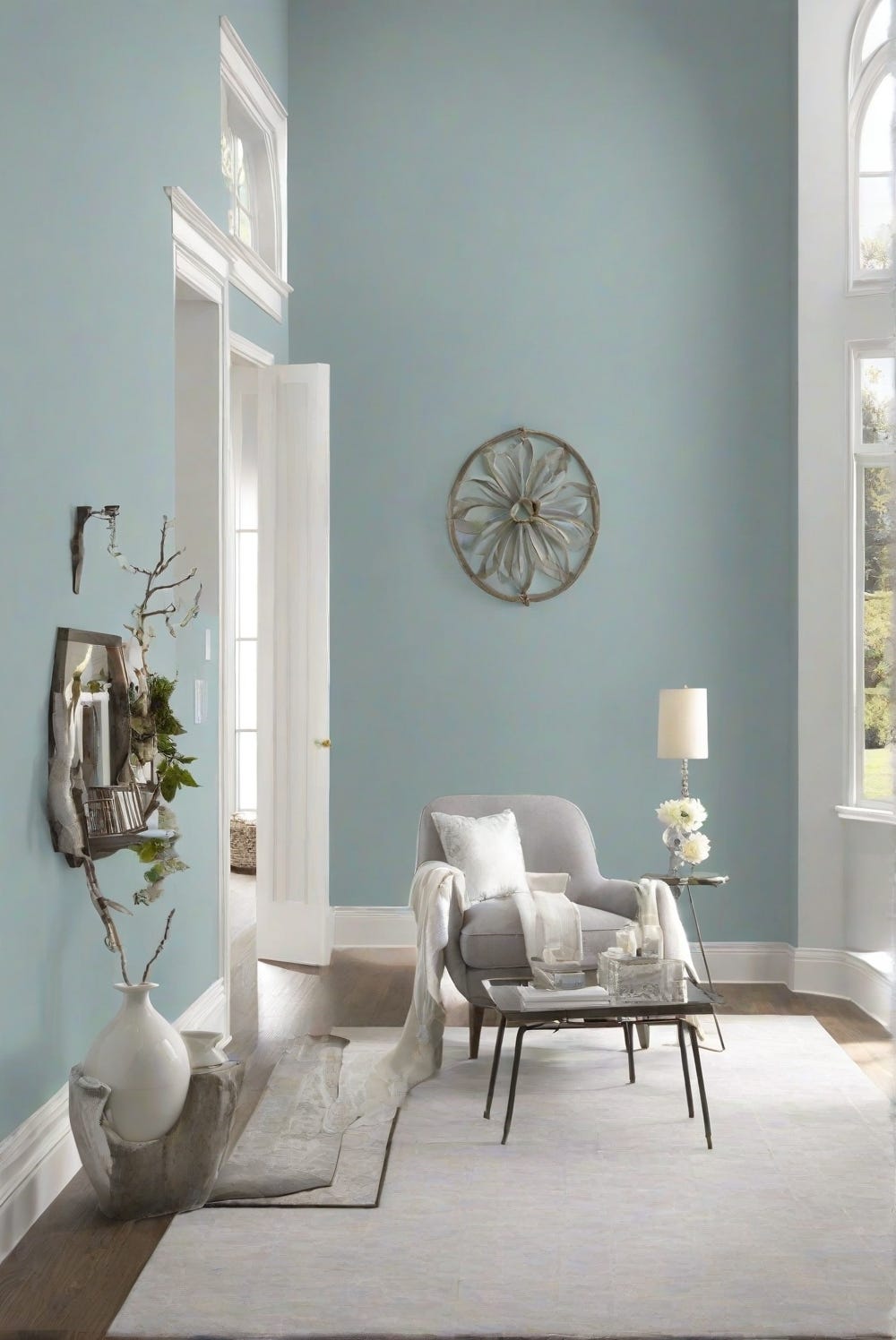 Living Room Walls: Frostwork SW 0059–2024 Wall Paint Guide | by Home ...