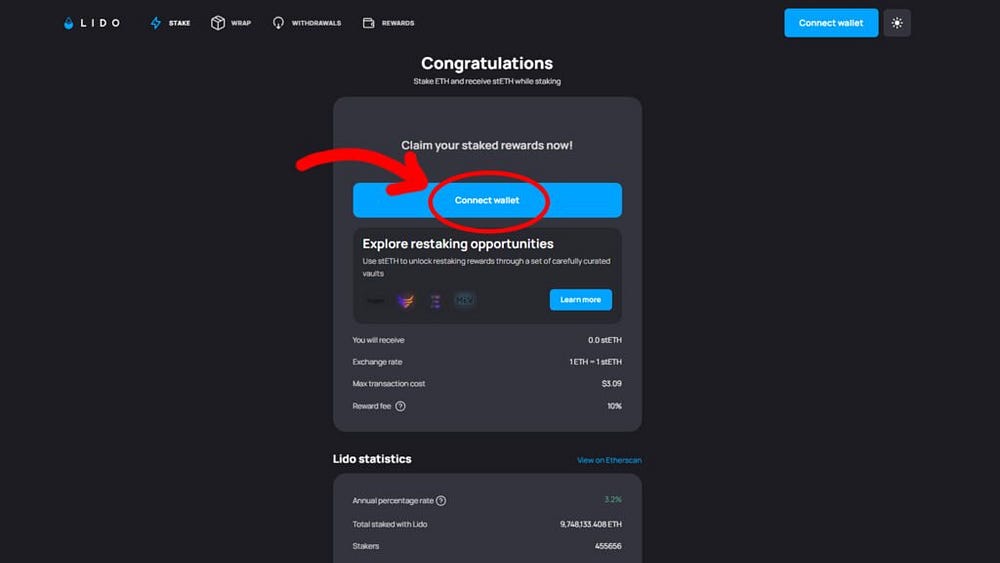 Step-by-Step Guide to Claiming Your stETH Rewards with Lido in 2024 ...