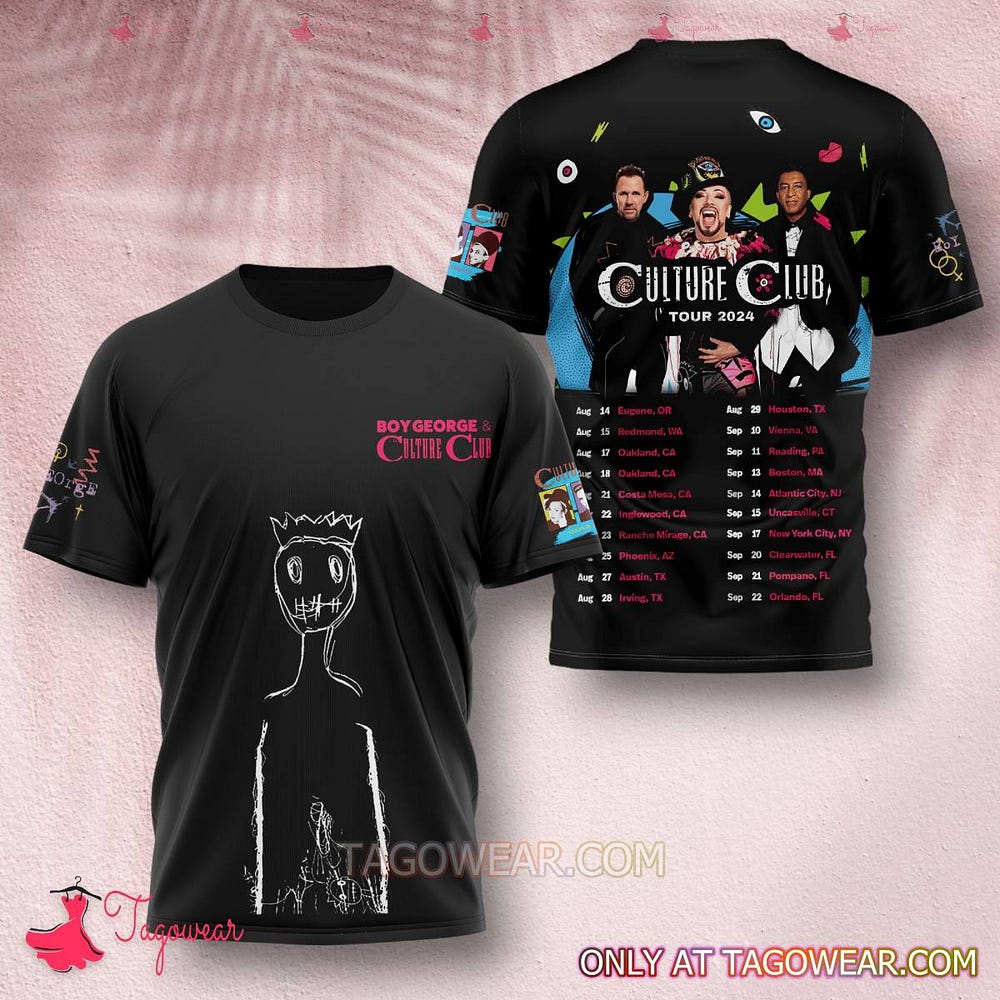 Rock Out in Style with the Boy George Culture Club Tour 2024 T-Shirt ...