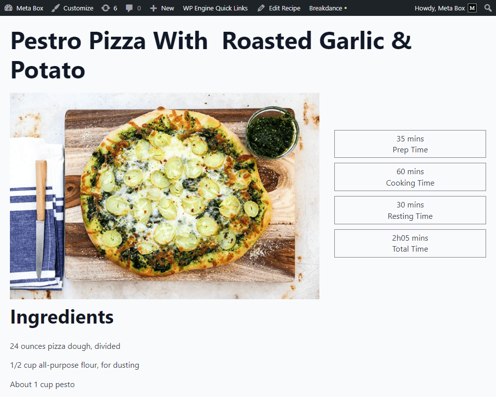 How to Create a Recipe — P7 — Using Meta Box and Breakdance | by WP ...
