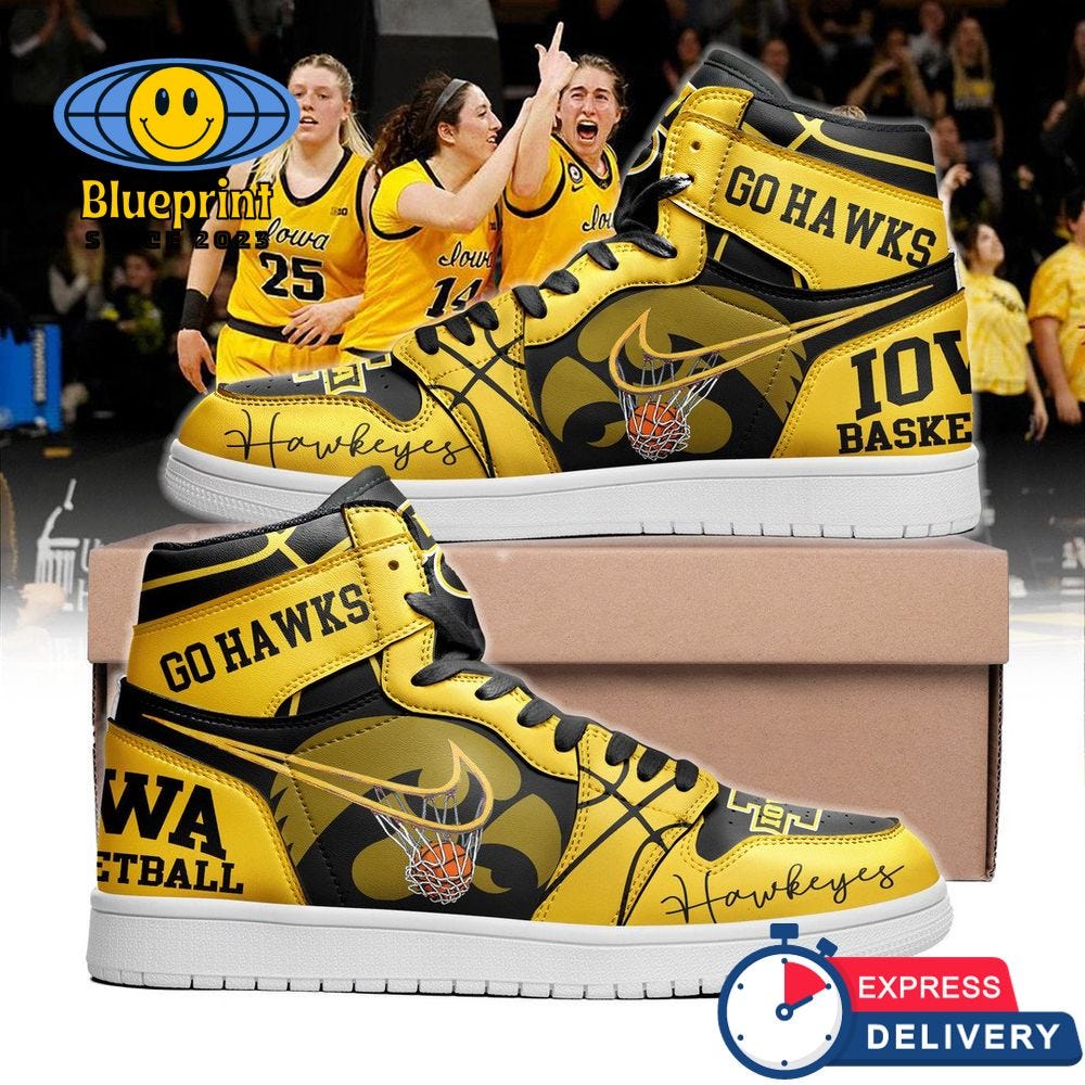 Iowa Hawkeyes Basketball High Top Air Jordan 1 Sneaker | by Henqua106 ...