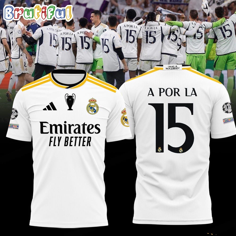 Real Madrid ULC London Final 2024 Shirt- A Por La 15 T Shirt | by nfl ...