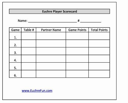 Poker Run Printables