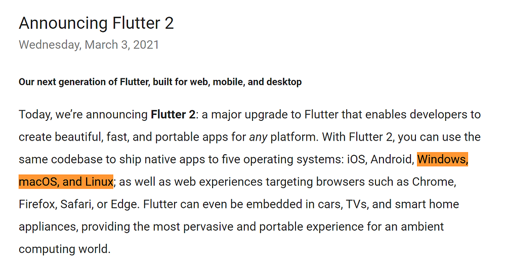 Flutter2 for Windows Desktop. Flutter2 개발 환경 셋업 및 튜토리얼 | by Sangwon Lee | Medium