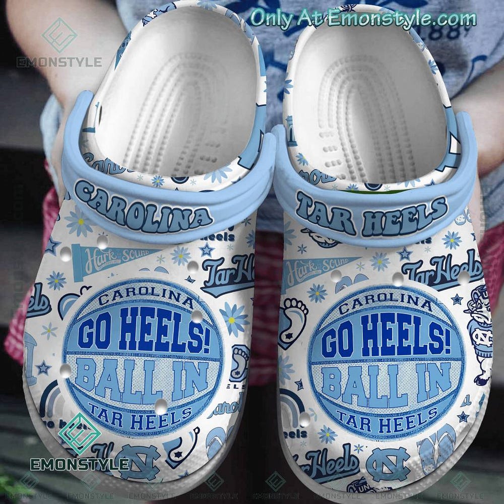 North Carolina Tar Heels Go Heels Ball In Clogs | by Babyemons | Jan ...