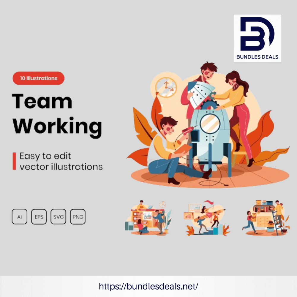 Teamwork Illustrations Pack | by Bundles Deals | Jan, 2024 | Medium