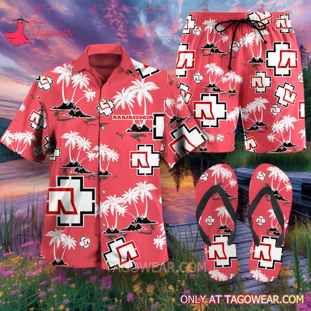 Rammstein’s Tropical Paradise: A Red-Hot Hawaiian Shirt Set for True ...