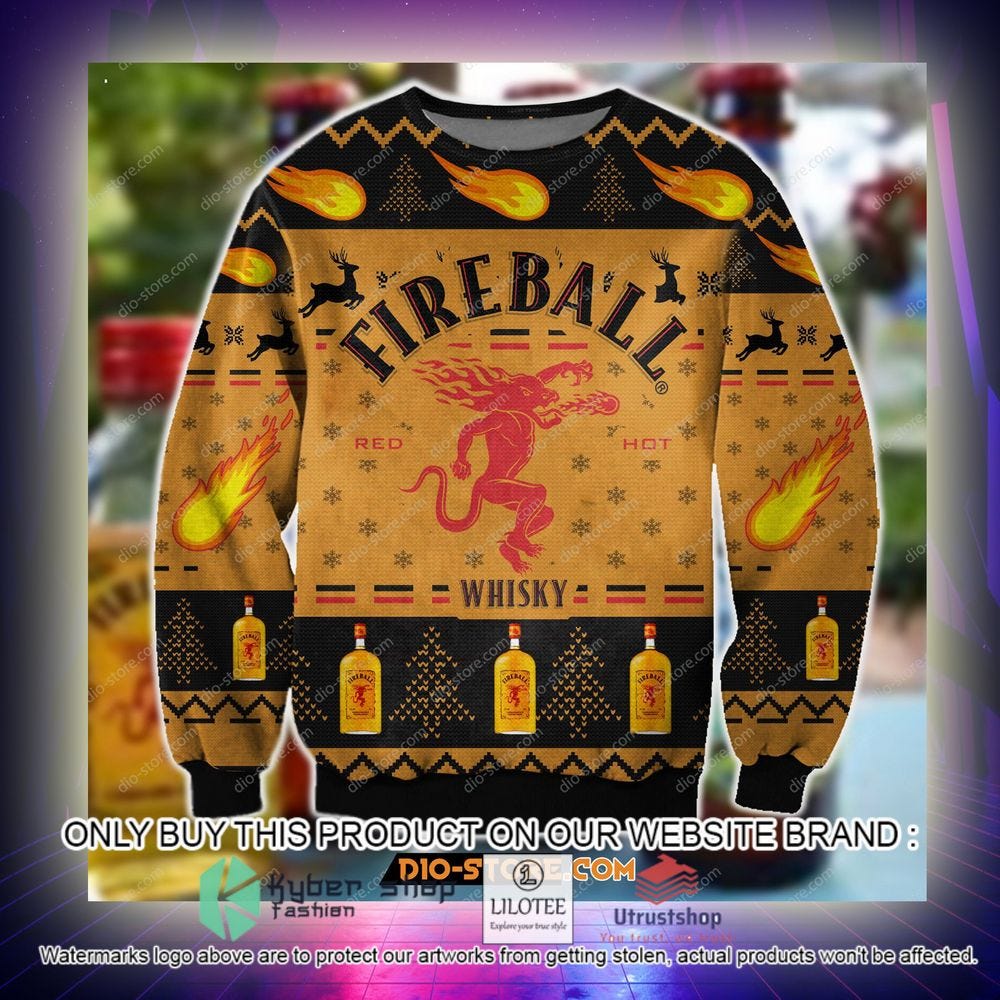 Fireball Whisky Christmas Sweater | by Kybershop Store | Medium