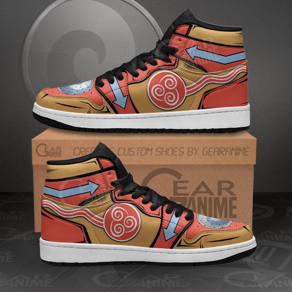 Avatar Air Nation The Last Airbender Air Jordan 1 High Shoes Sneakers ...