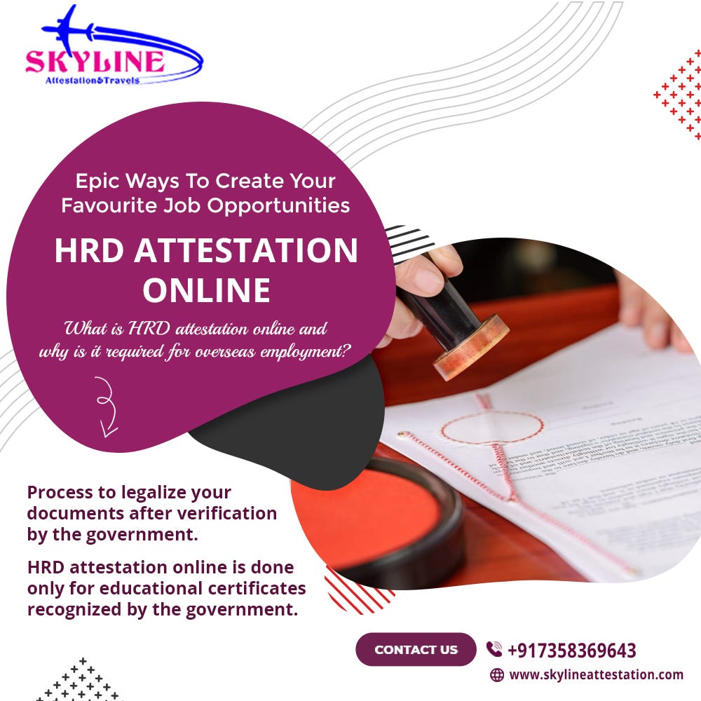 Quick Visa Service In Online : Skylineattestation.com | by Skyline ...