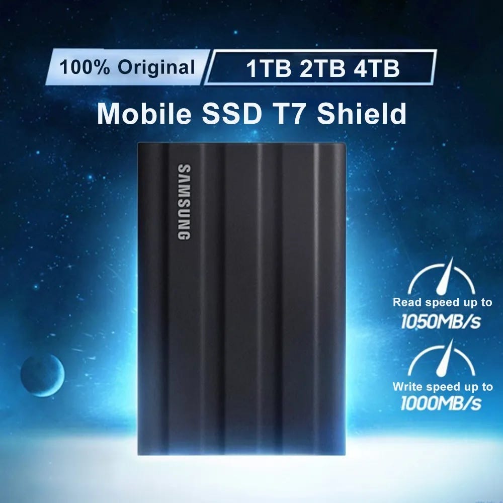 Big Deals! Samsung SSD T7 Shield 1TB 2TB High Speed External Solid ...