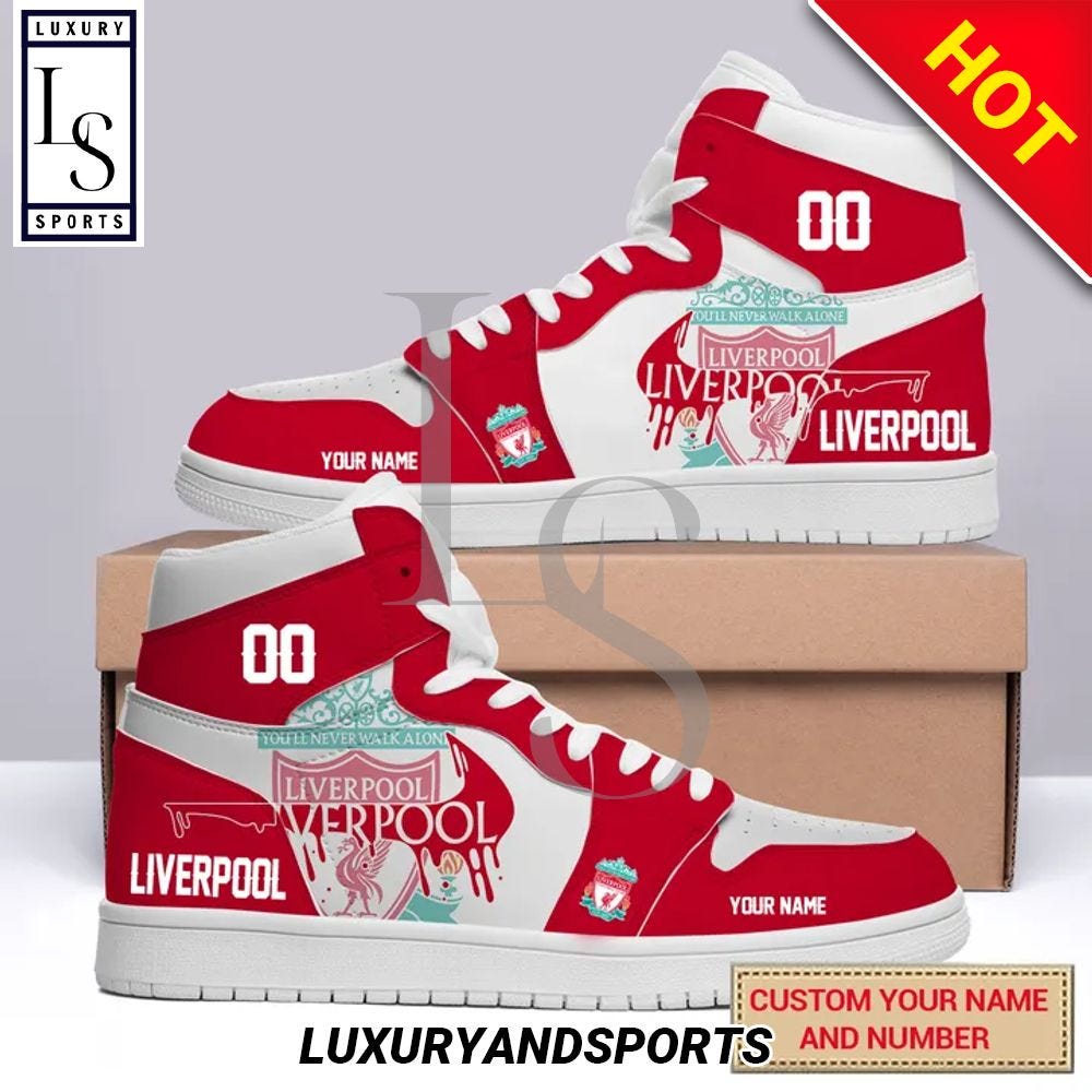 Personalized Liverpool You’ll Never Walk Alone Air Jordan 1 Sneaker ...