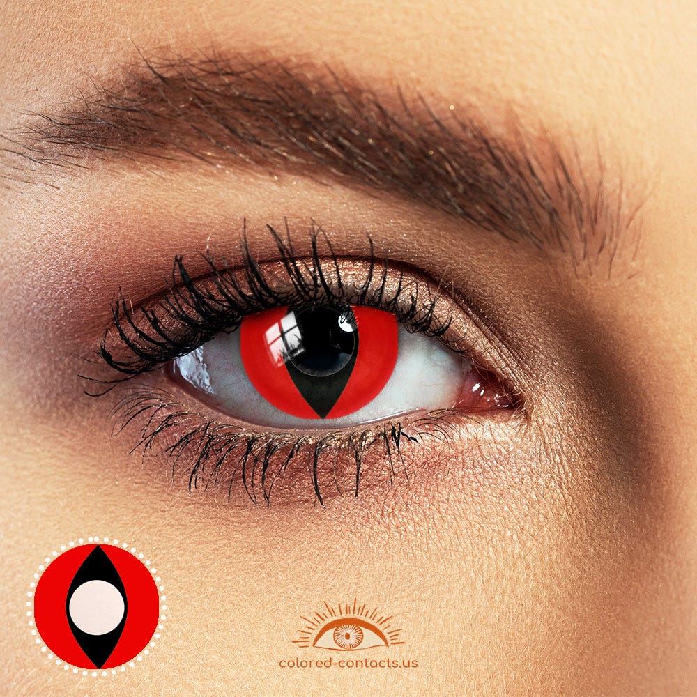 Red Cat Eyes In The Dark